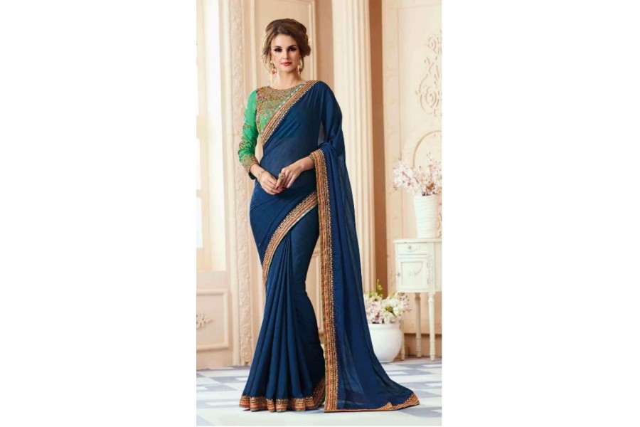 Party-wear-dark-blue-designer-sarees-30008