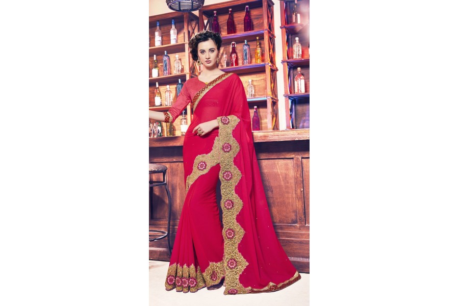 Party-wear-red-11-color-saree