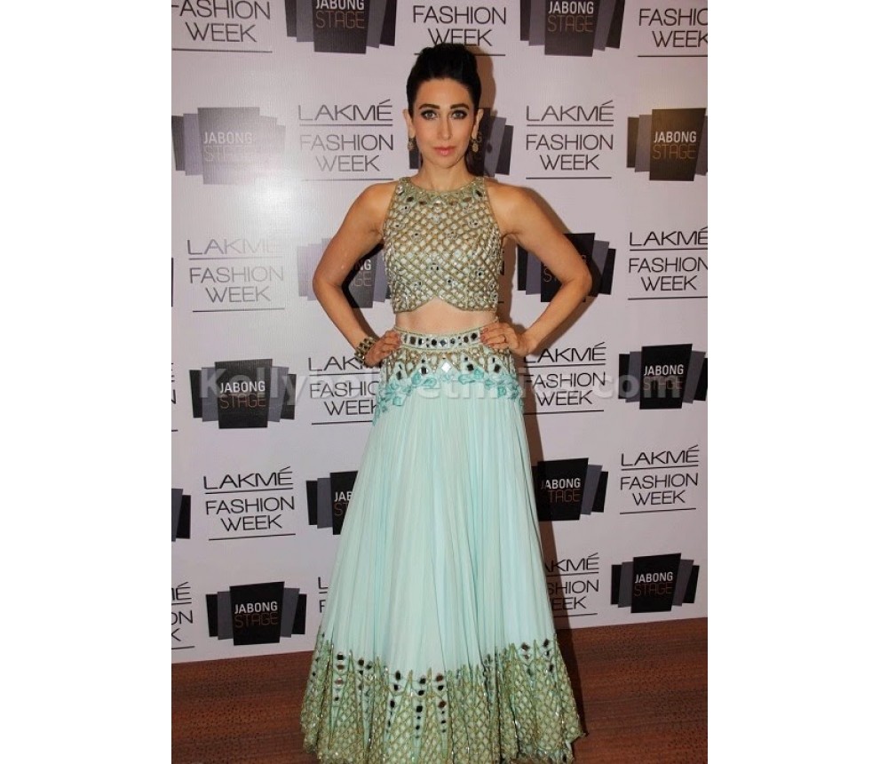 Bollywood Style Karishma kapoor lakme silk and georgette and cotton ...