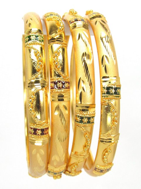 Gold Plated Bangles 78830-2-6