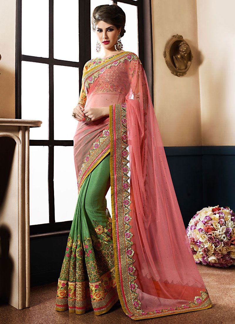 Designer Saris online shopping in USA UK Canada|Buy Radiant Pink Silk ...
