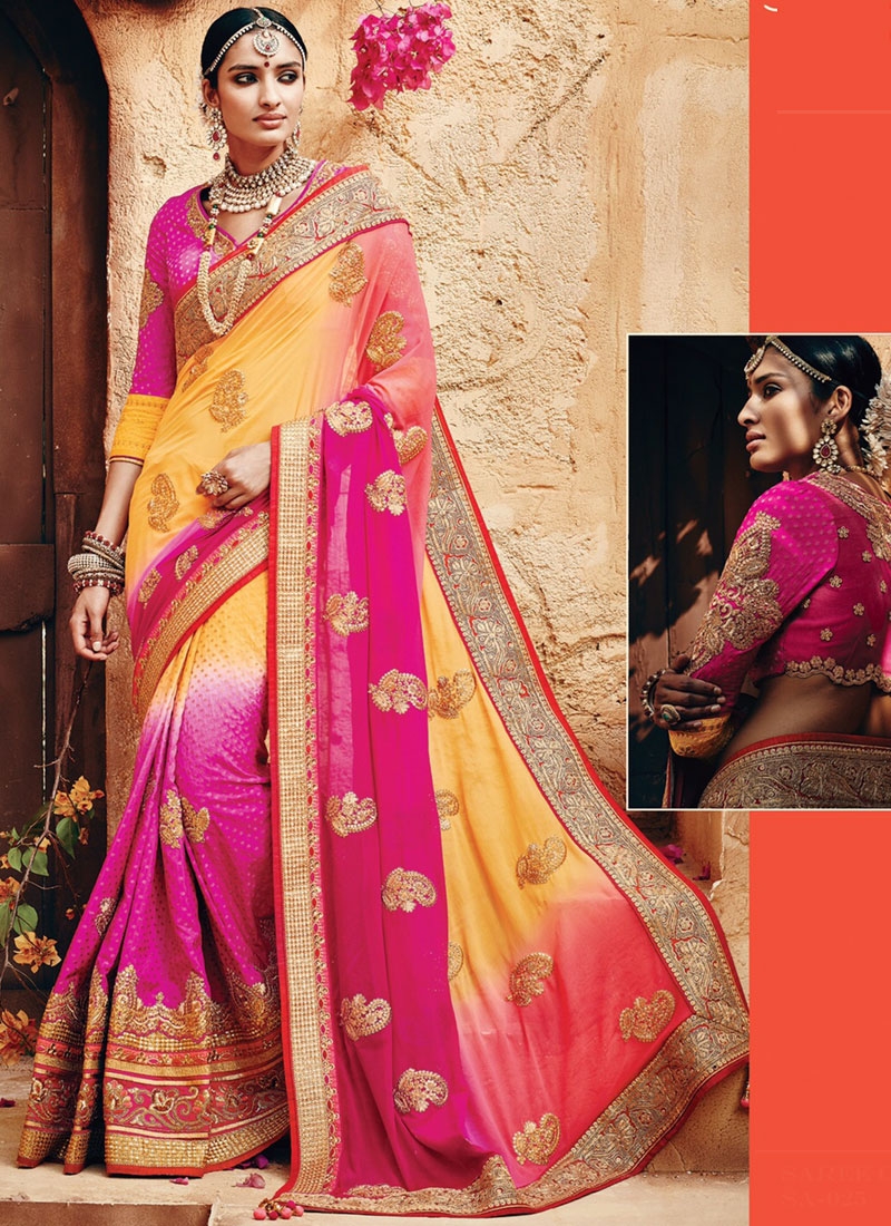 Designer Saris online shopping in USA UK Canada|Buy Absolute Georgette ...